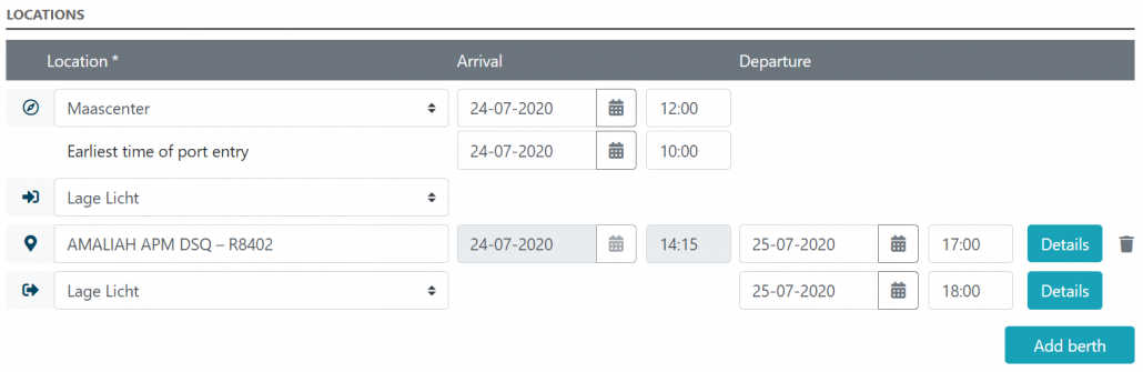 Quick Start Guide - Vessel Notification - Portbase Kenniscentrum