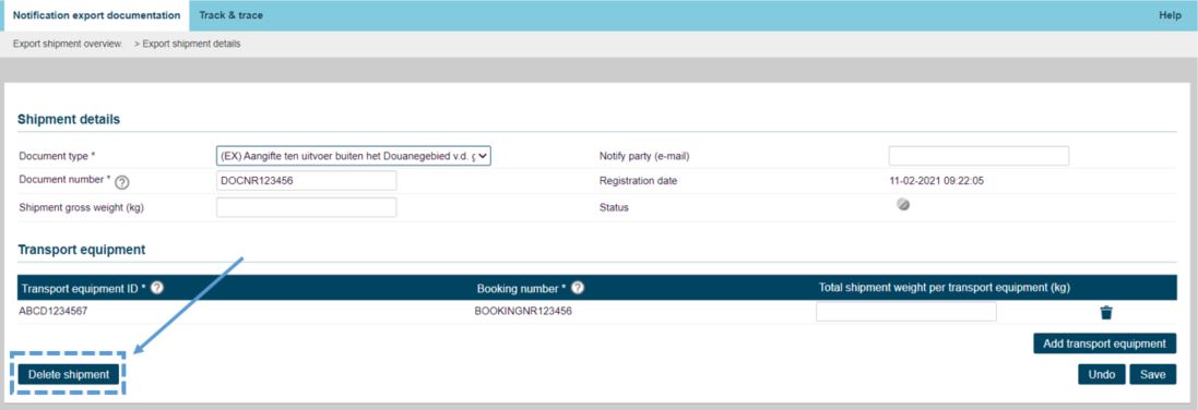 Notification Export Documentation - Portbase Kenniscentrum