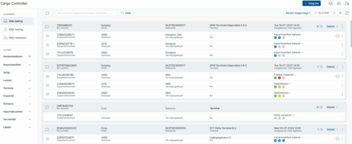 Handleiding | Cargo Controller - Portbase Support