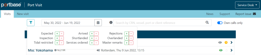 Melding Schip Archives - Portbase Support