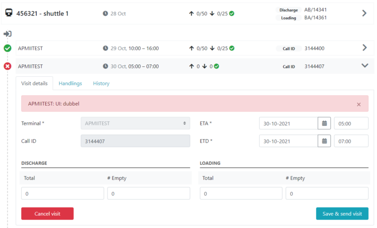 Instructie - Melding Trein - Portbase Kenniscentrum