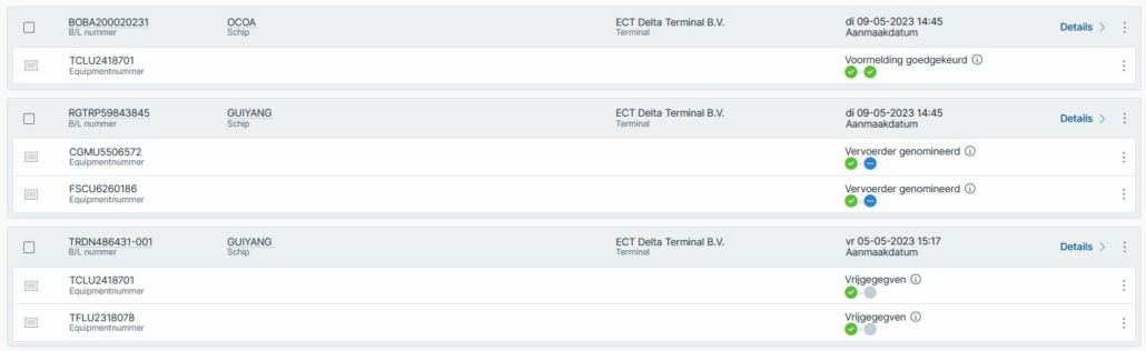 Handleiding | Cargo Release Manager - Portbase Support