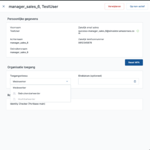Quick Start Guide - IAMconnected Gebruikersbeheer - Portbase Support