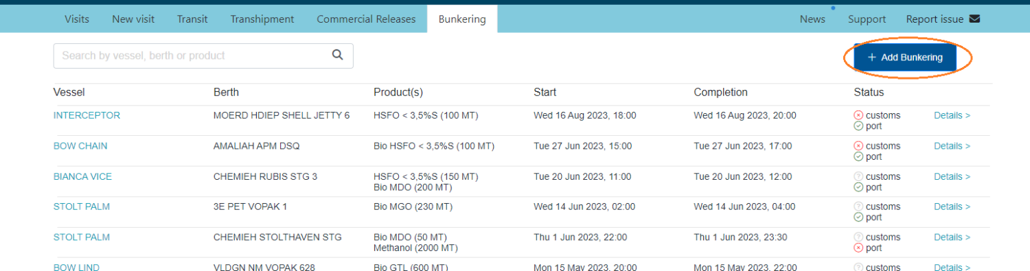 Quick Start Guide - Melding Bunkers - Portbase Kenniscentrum