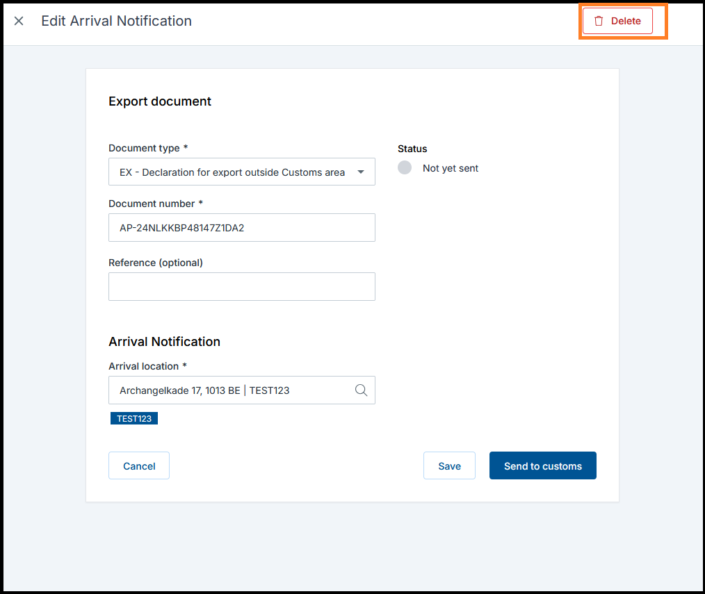 Quick Start Guide - Arrival Notification Export - Portbase Kenniscentrum